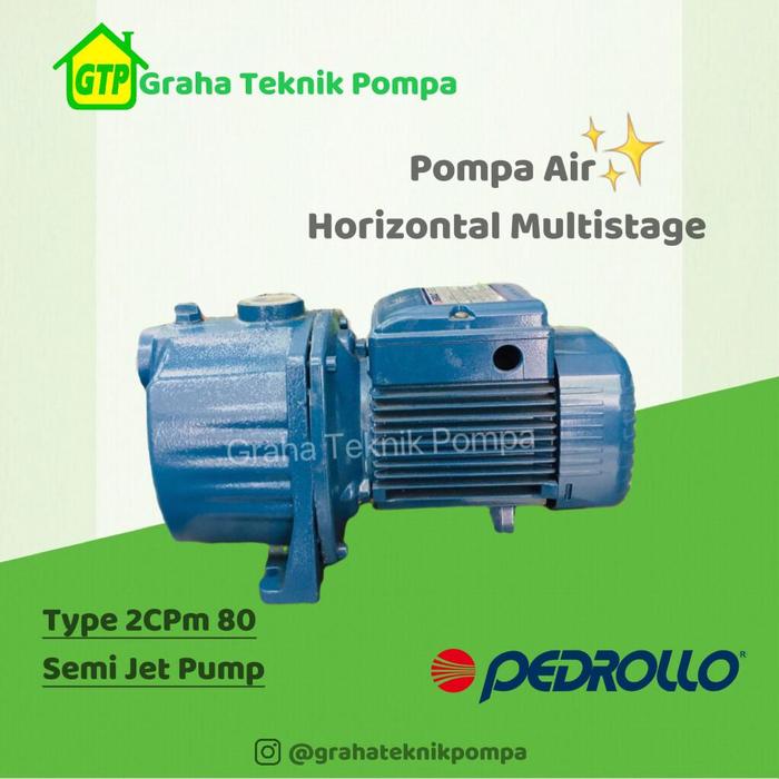 Jual Pedrollo 2 CPm 80 Pompa Air Semi Jet Horizontal Multistage - Kota Surabaya - GRAHA TEKNIK ...