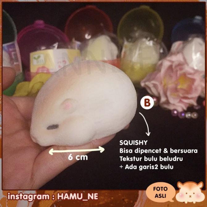 Jual Mainan Terbaru [hamu_ne] Gashapon Kyukyu Hamster Bunyi Figur Squishy - A Di Seller Velvet ...