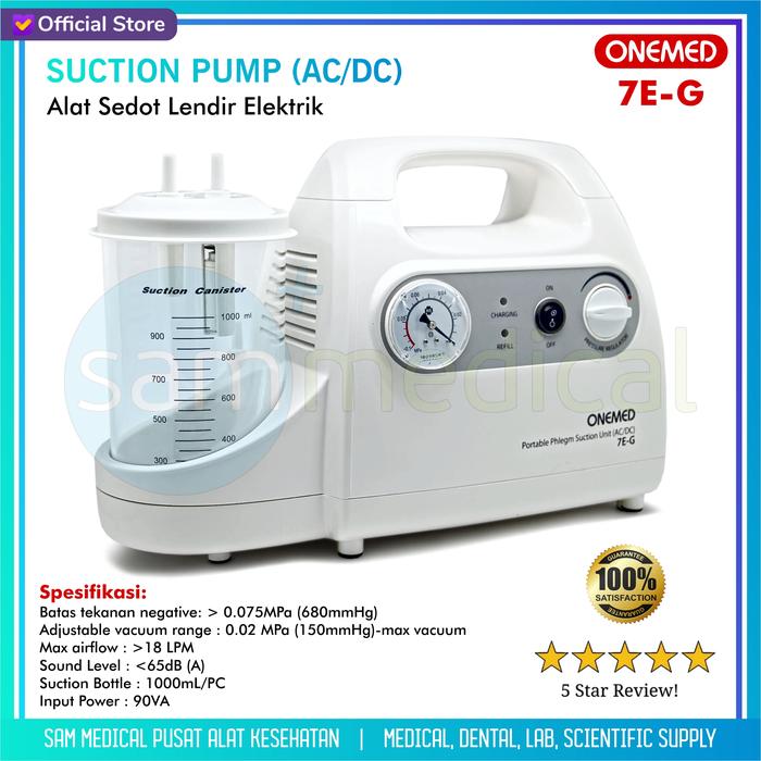 Promo OneMed Suction Pump Portable 7E-G AC/DC - Alat Sedot Dahak Cicil ...