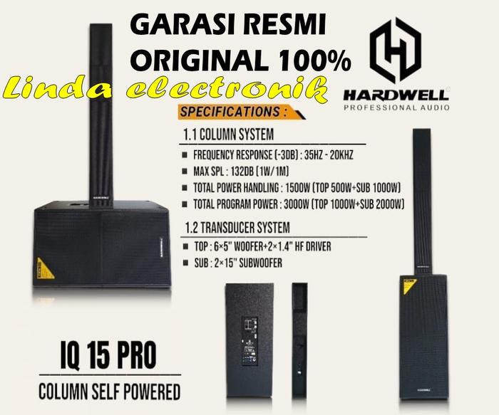 Jual Speaker Column Self Powered hardwell iq 15pro / iq15pro 3000 watt ...