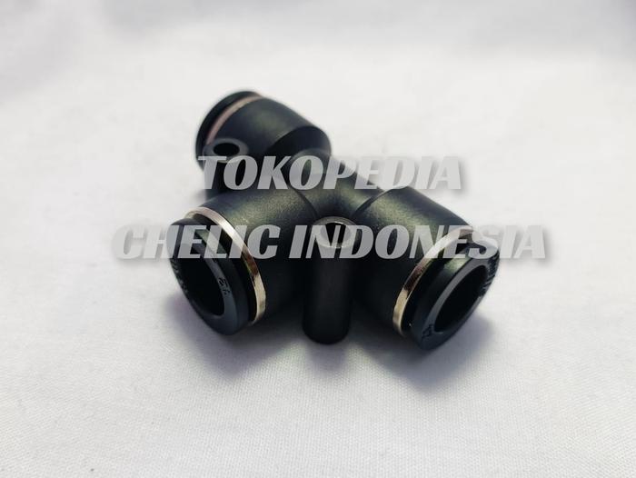 Jual PNEUMATIC FITTING UNION TEE ADAPTER 6MM SQE-06-00 CHELIC - Kota ...