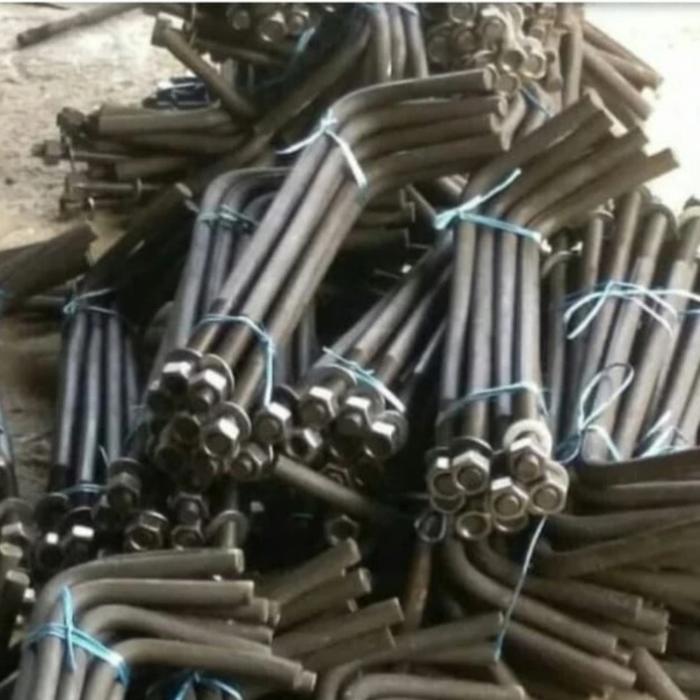 Jual anchor bolt L 1mm angkur 25x40cm besi hitam - Jakarta Pusat ...