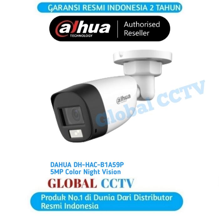 Jual Camera CCTV Dahua Full Color 5 MP Cooper Outdoor B1A59P - GARANSI ...