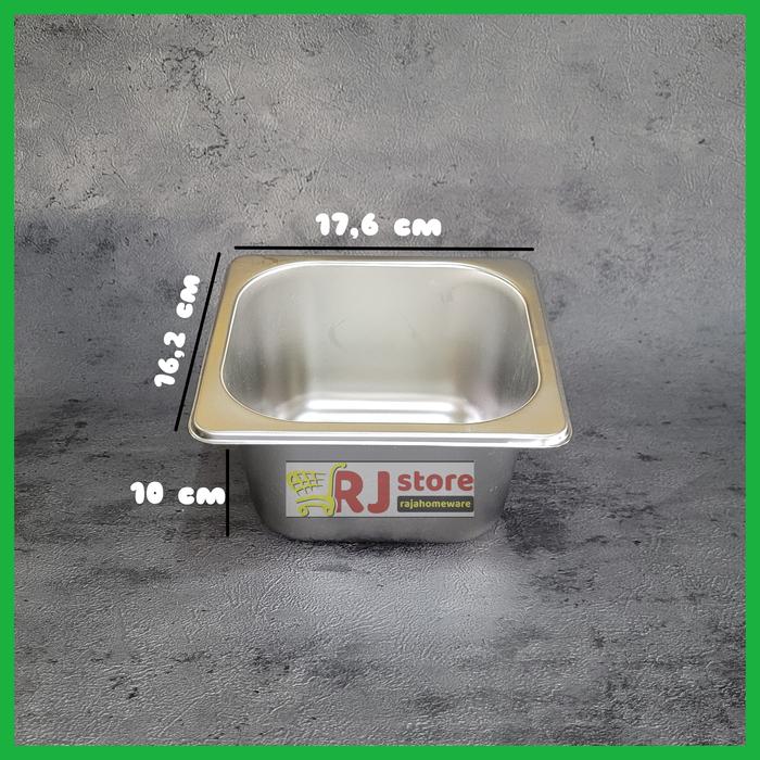 Jual Gn Food Pan Gastronom Stainless 1/6 10cm - Pan - Kota Tangerang Selatan - RAJA HOMEWARE ...