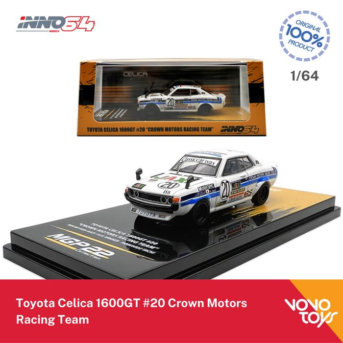Jual Inno 1/64 Toyota Celica 1600GT #20 Crown Motors Racing Team Inno64 ...