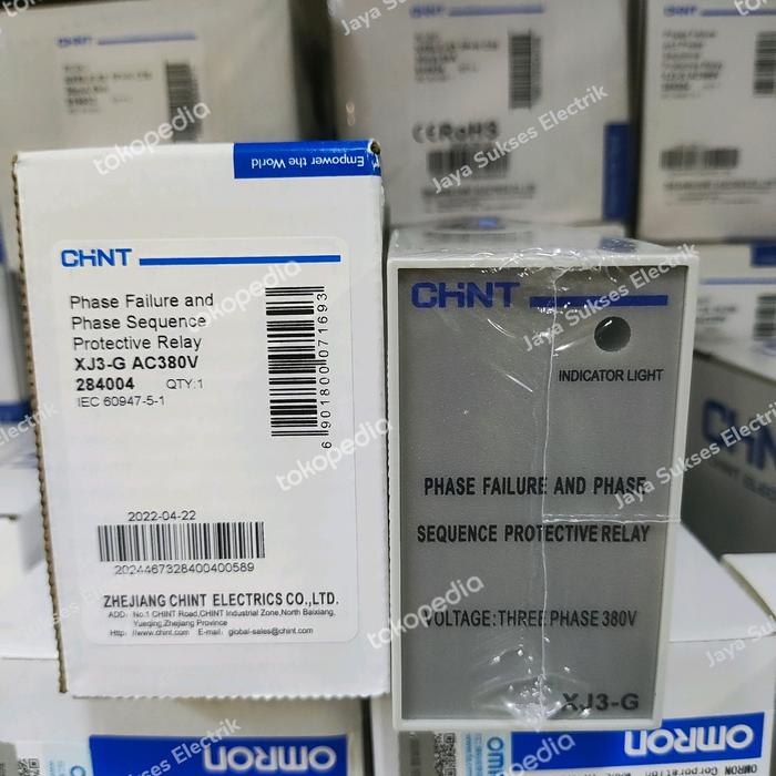 Jual XJ3G PFR Phase Failure Relay CHINT Under Voltage Protector XJ3-G ...