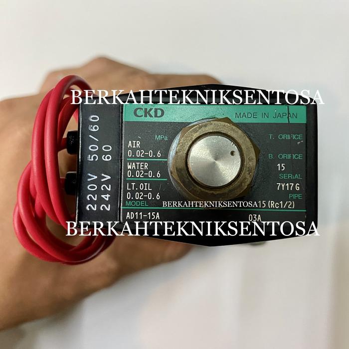 Jual SOLENOID VALVE 1/2 INCH CKD-AD11-15A-220VAC - Jakarta Barat - BTS Pneumatic Hydraulic ...