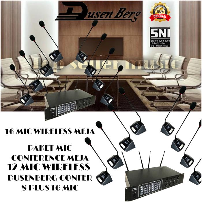 Jual PAKET MIC CONFERENCE DUSENBERG 12 MIC WIRELESS MEJA 2TAHUN GARANSI ...