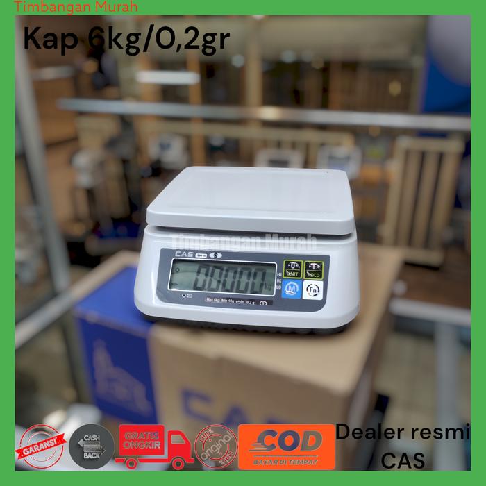 Jual Timbangan meja digital CAS SW 2 kap 3Kg - 30Kg LCD, made in Korea - 6KG - Jakarta Barat ...