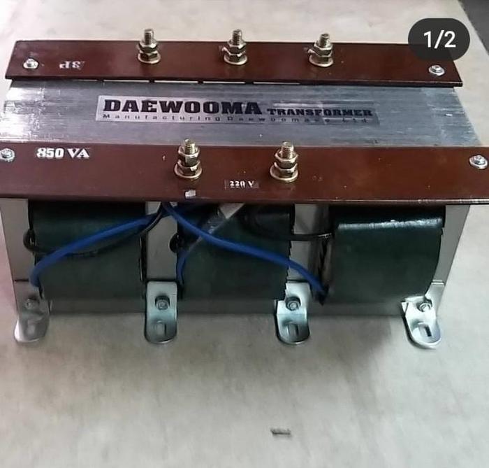 Jual TRAFO STEP UP DONW 3 PHASE 220V TO 1 PHASE 220V 850VA - Jakarta Barat - AlzenaNET | Tokopedia