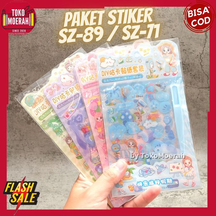 Jual STIKER SZ-89 PAKET STICKER SZ 89 LUCU UNIK AKRILIK PENJEPIT STIKER ...