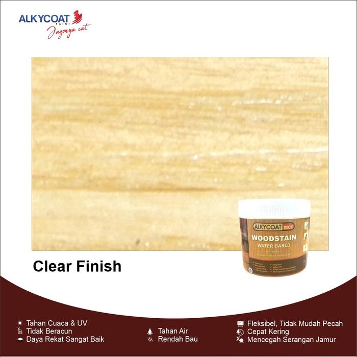 Jual ALKYCOAT Woodstain Cat Pelapis Kayu Premium 0.4 L - Clear Gloss ...