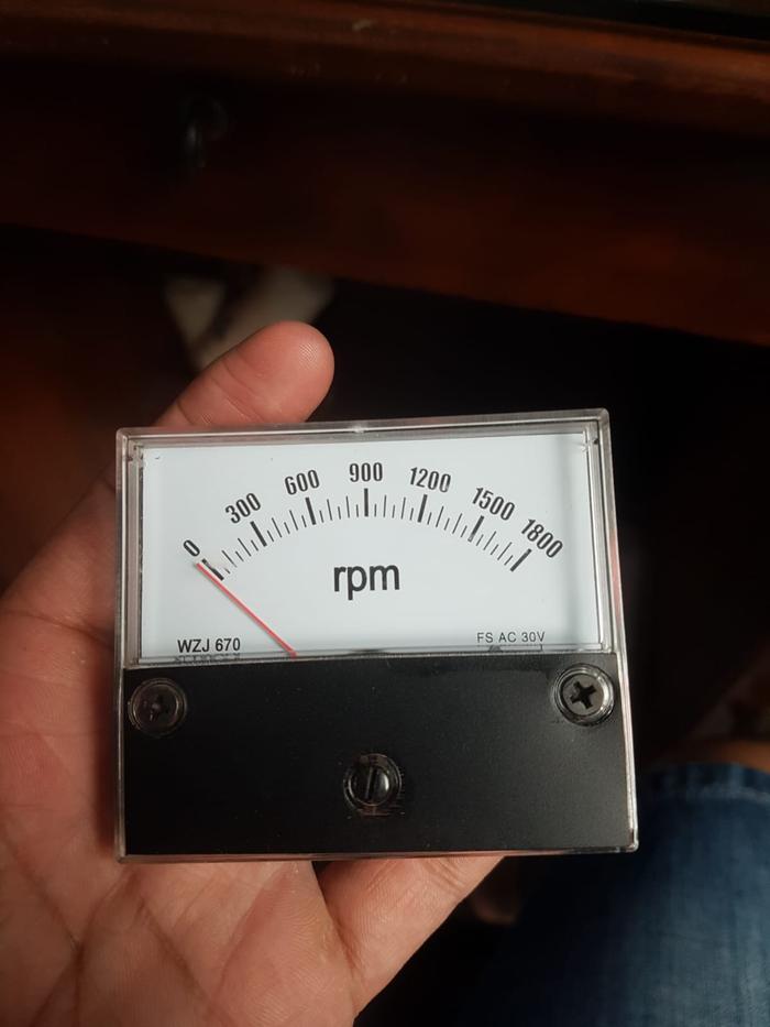 Jual RPM Meter 1800 30V - Panel Meter RPM 1800 30 volt - RPM Analog - Jakarta Utara - DINAMO KCM ...