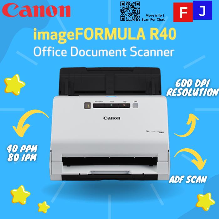 Jual Canon R40 Scanner ADF Kertas A4 F4 Letter Garansi Resmi - Jakarta ...