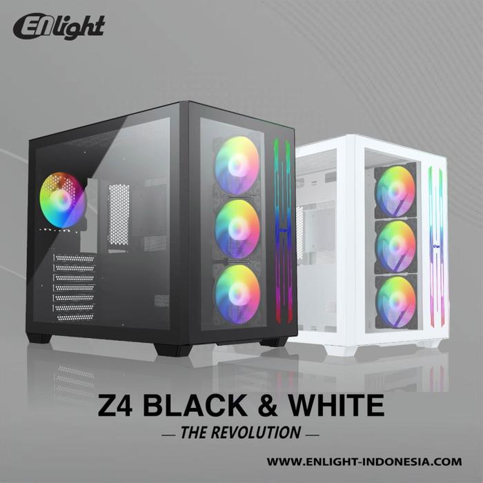 Jual Casing Enlight Z4 Sync ATX Gaming Case + ARGB Fan - Hitam ...