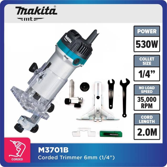 Jual Mesin Trimmer / Trimer / Router Maktec 6mm MT 370 - M3701B - Kota ...