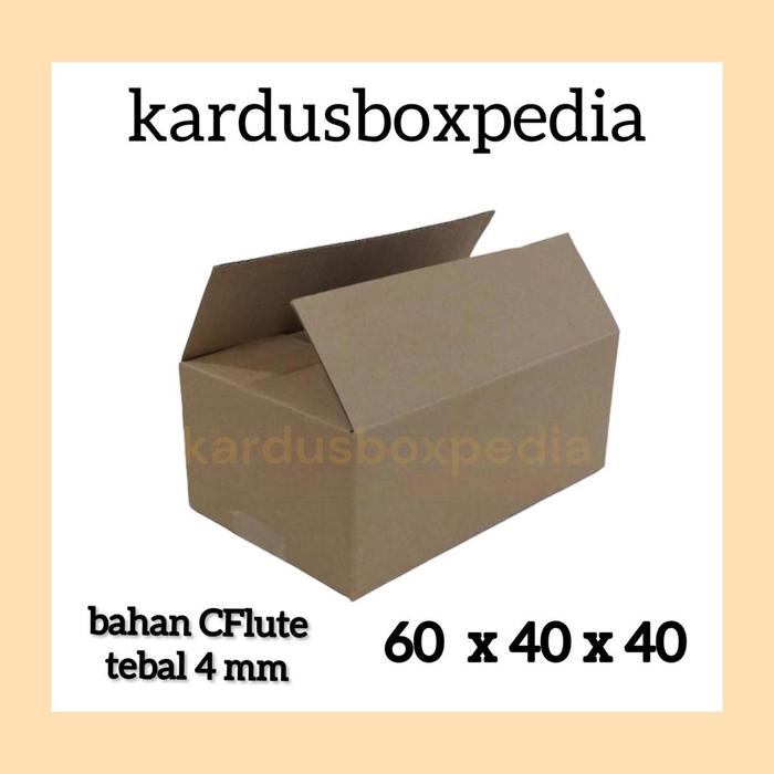 Jual corrugated box BARU 60x40x40 kotak/kardus/karton packaging JUMBO ...
