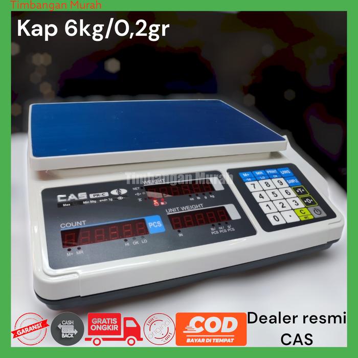 Jual Counting scale CAS PRc kap 3Kg - 30Kg, timbangan hitung pcs - 6kg/0,2gr - Jakarta Barat ...