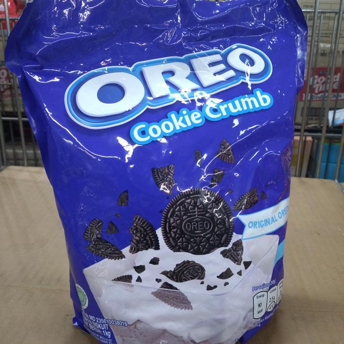 Jual Oreo Cookie Crumb 1kg-Potongan Biskuit Oreo Kasar 1000gr-Topping ...