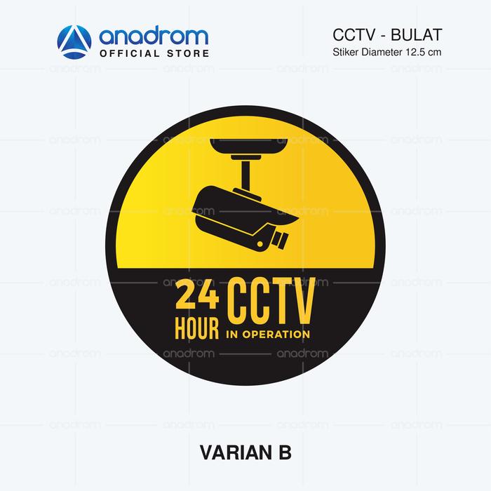Jual Sticker CCTV Bulat | Stiker Kamera Pengawas 12,5 cm | Anadrom 3074 ...