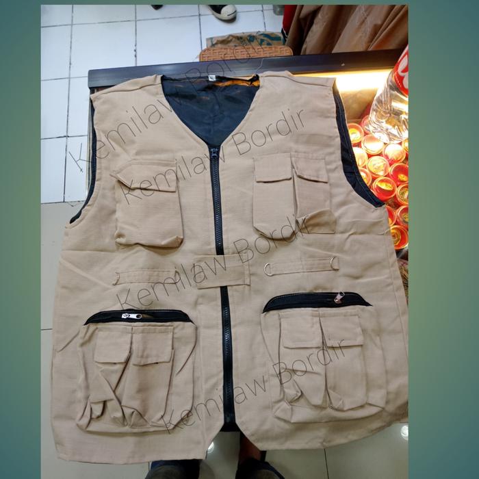 Jual Rompi polos bahan Proff rompi seragam kerja bisa request logo ...