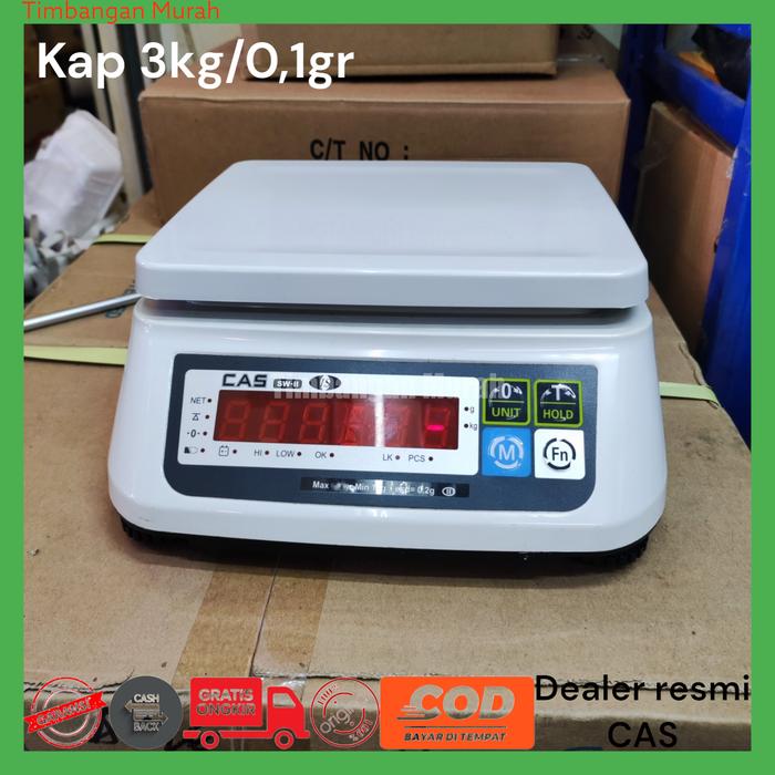 Jual Timbangan digital CAS SW 2 kap 3Kg - 30Kg LED, made in Korea - 3KG - Jakarta Barat ...
