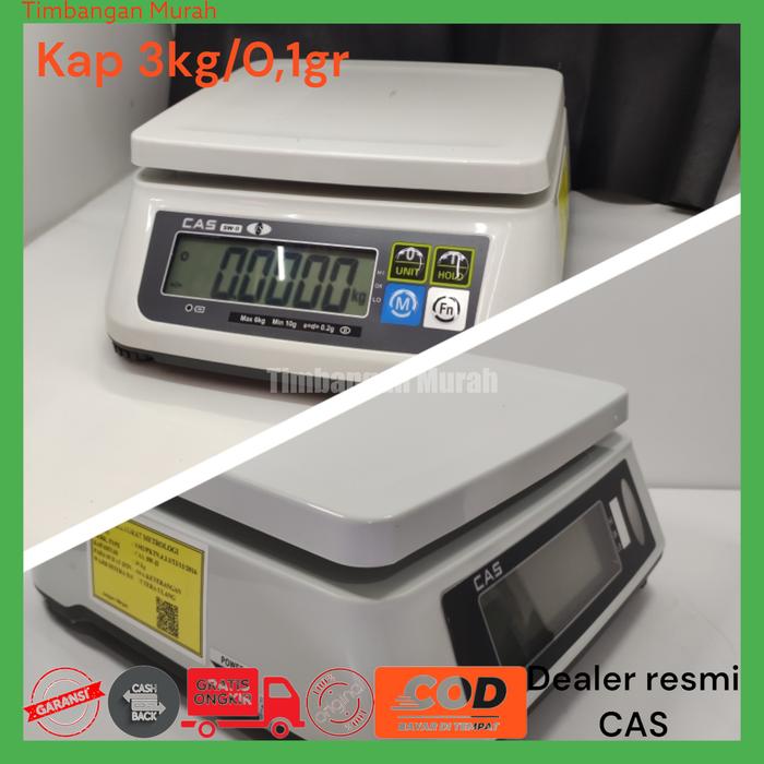 Jual Timbangan serbaguna double display CAS SW 2 LCD kap 3Kg - 30Kg ...
