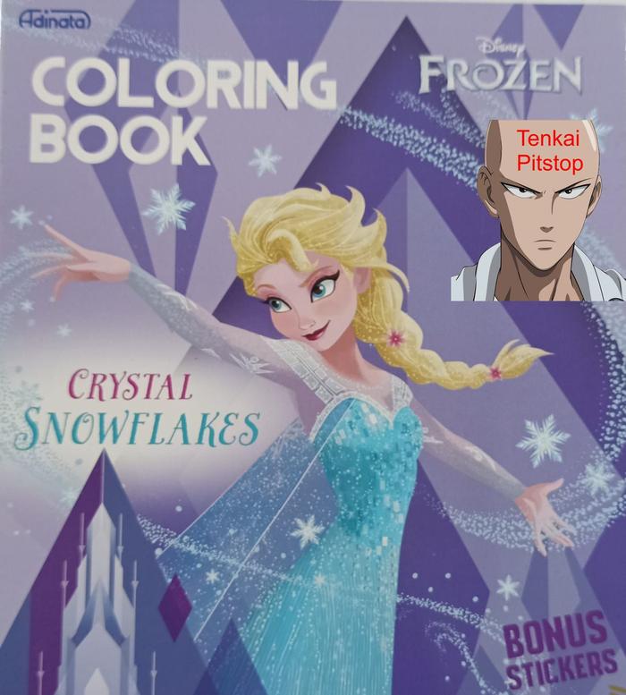 Jual Buku Mewarnai/Coloring Book Disney Frozen Elsa and Anna+ Bonus ...