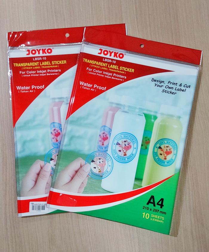 Jual Stiker Label Transparan Joyko LBSR-10 /Transparent Label Sticker ...