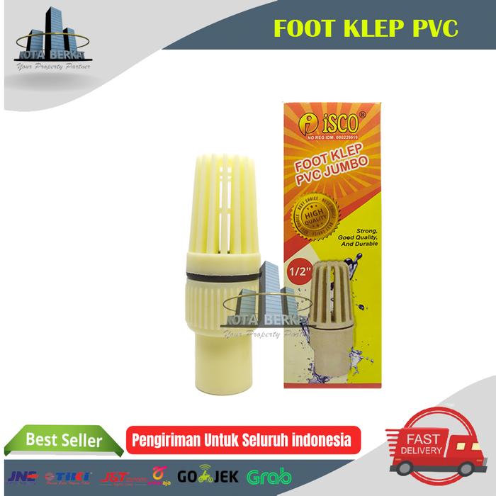Jual FOOT KLEM PVC / FOOT VALVE PVC MERK ISCO - 1/2 inch - Kota ...