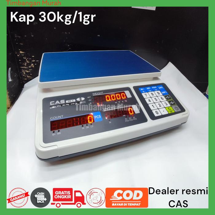 Jual Counting scale CAS PRc kap 3Kg - 30Kg, timbangan hitung pcs - 30kg/1gr - Jakarta Barat ...