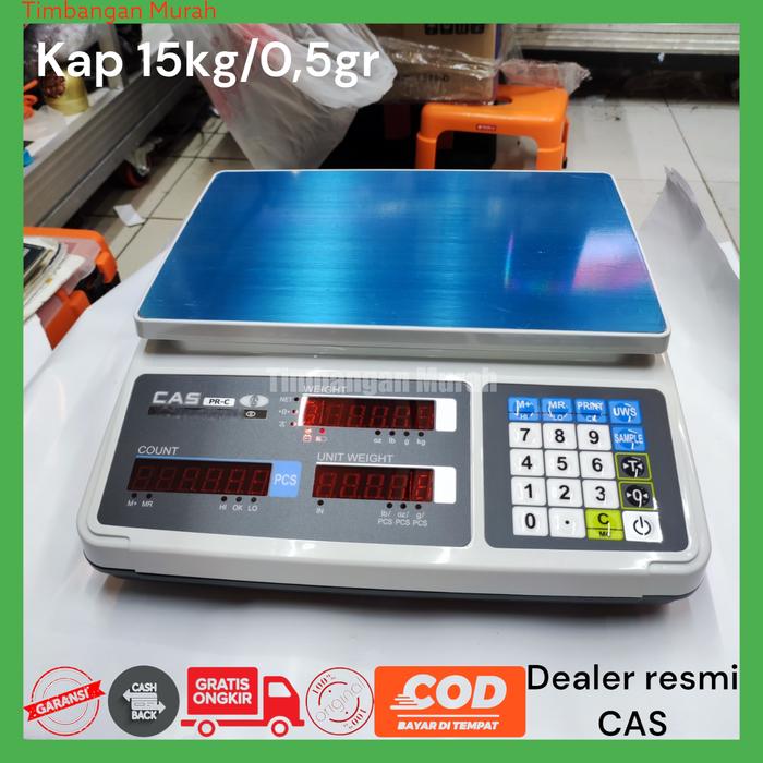 Jual Counting scale CAS PRc kap 3Kg - 30Kg, timbangan hitung pcs - 15kg/0,5gr - Jakarta Barat ...