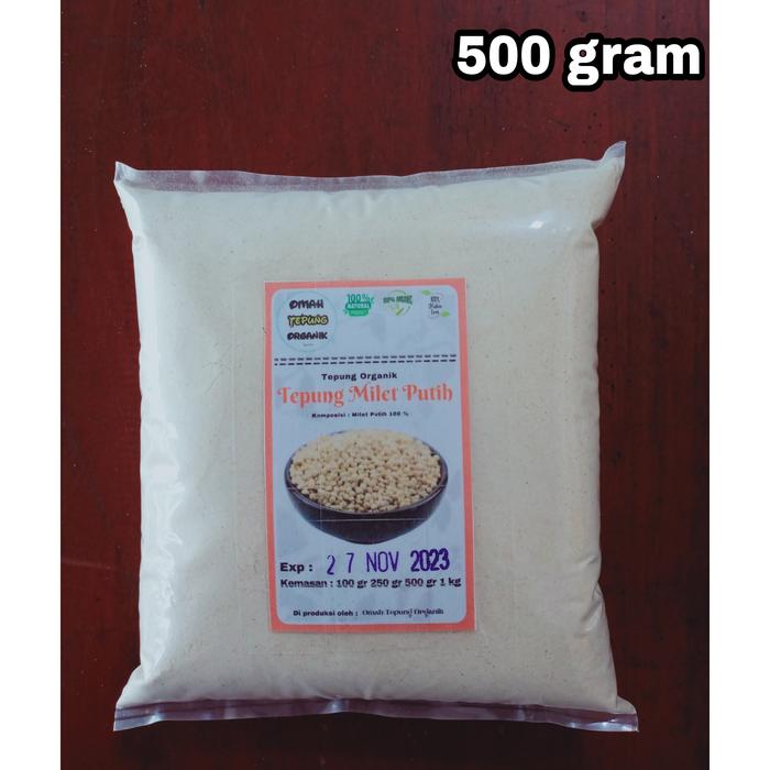Jual Tepung MILLET PUTIH kemasan 500 gram/Tepung MILLET MERAH 500gr ...