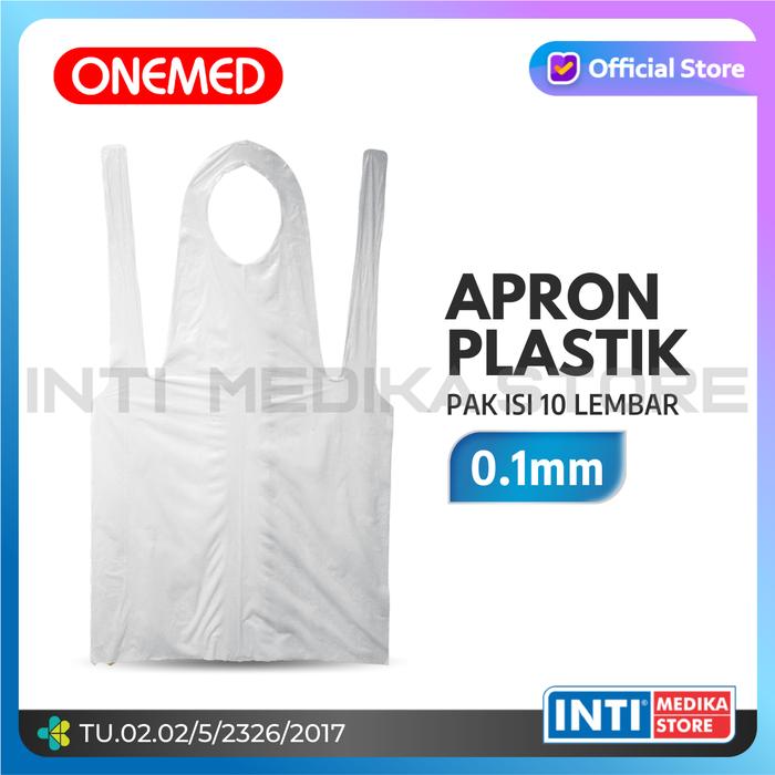 Promo ONEMED - Apron Plastik Disposable | Celemek Medis Sekali Pakai ...