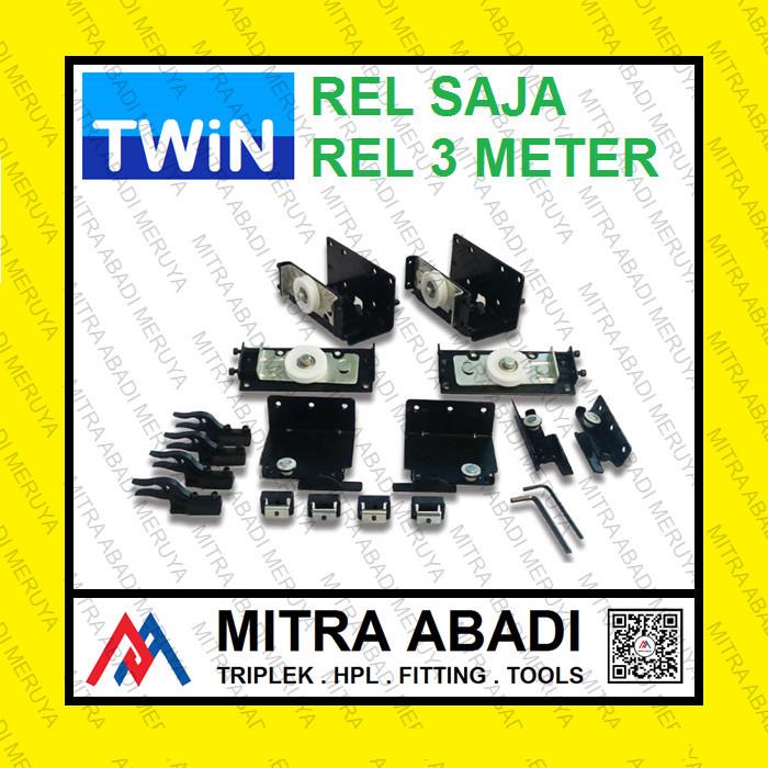Jual Hanya Rel 3 Meter M Lemari Gantung TWiN model Yiming Wardrobe ...