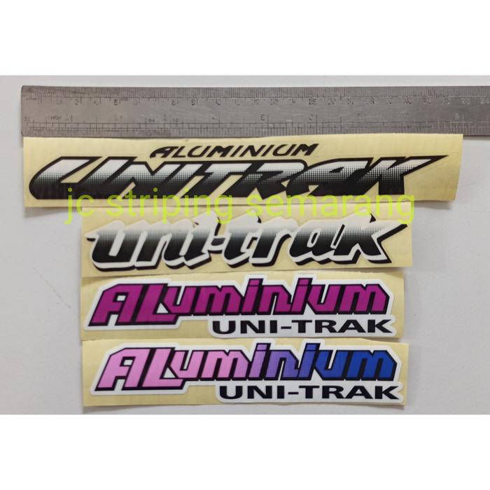 Jual stiker aluminium unitrack bahan transparan & vynil glossy - Kota ...