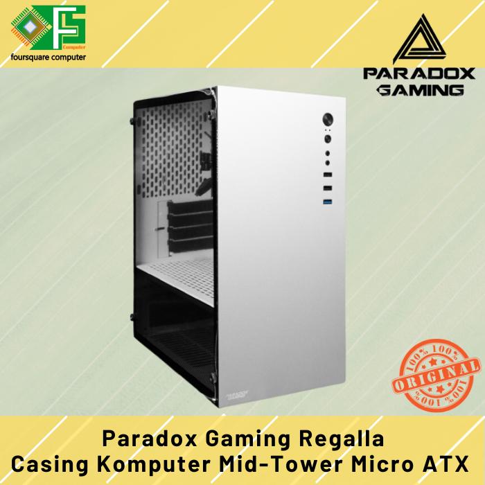 Jual PC Casing Paradox Gaming Regalla Tempered Glass M-ATX Case ...