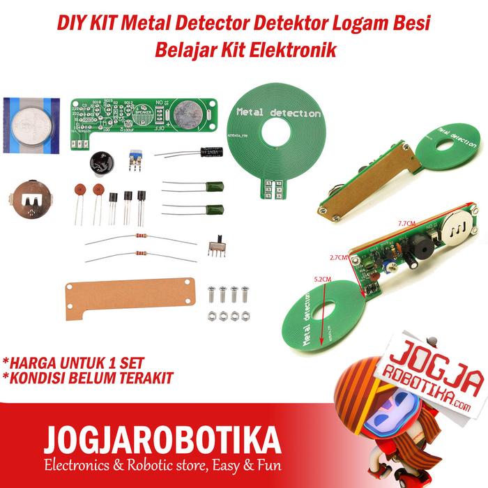 Jual DIY KIT Metal Detector Detektor Logam Besi Belajar Kit Elektronik ...