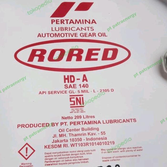 Jual Oli Gardan atauTrasmisi PERTAMINA RORED HD A 140 - Jakarta Timur ...
