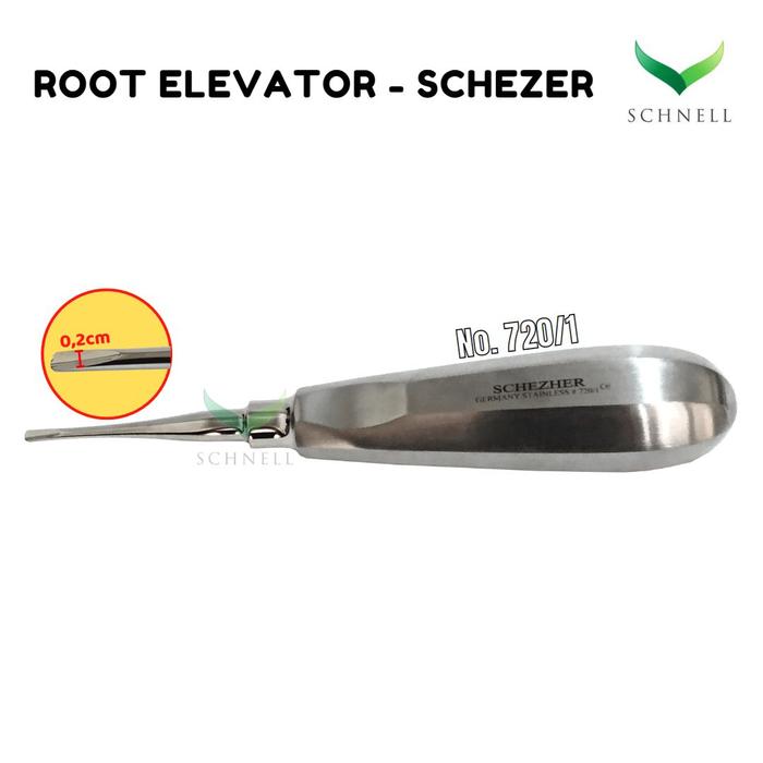 Jual Root Elevator Bein Schezer Dental Instruments - 720/1 (2mm) - Kota ...