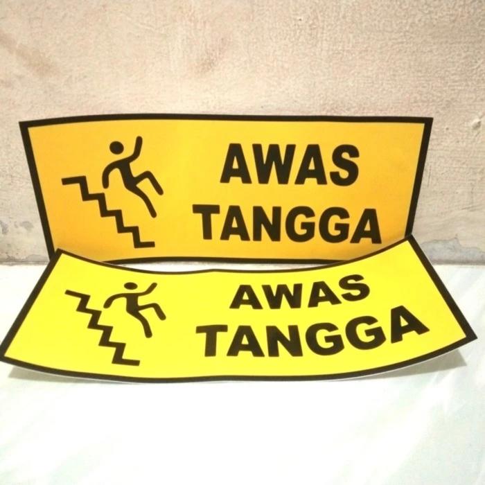 Jual SIGN STIKER AWAS TANGGA 23X10. RAMBU K-3 JALUR EVAKUASI - Jakarta ...