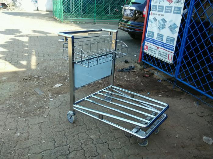 Jual Trolley Bandara Stainless - 4 Roda - Trolley Bandara, 1 - Jakarta ...