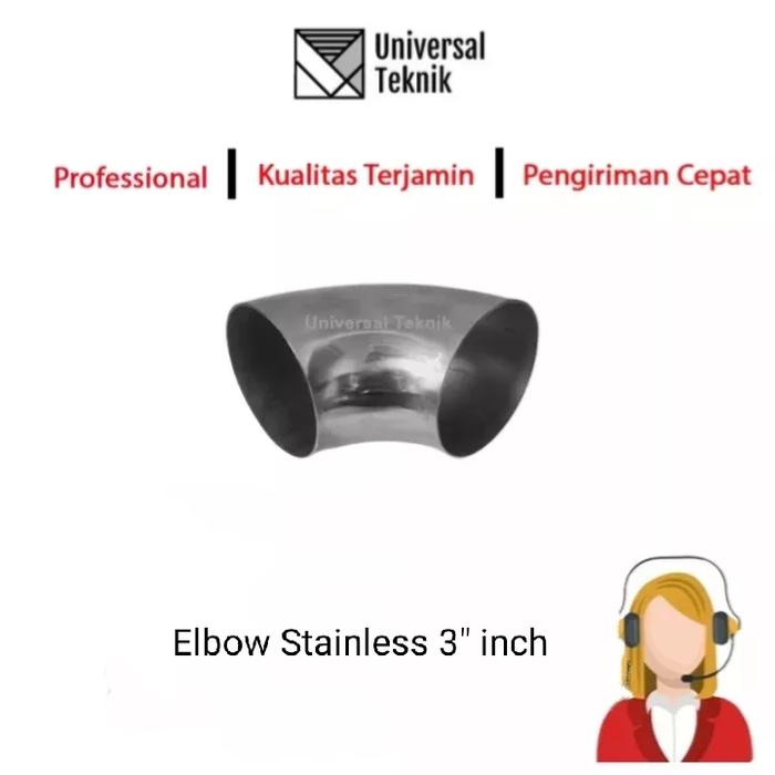 Promo Elbow 3" inch ss/ keni/ lasbow/ sambungan pipa stainless steel - Kab. Tangerang ...