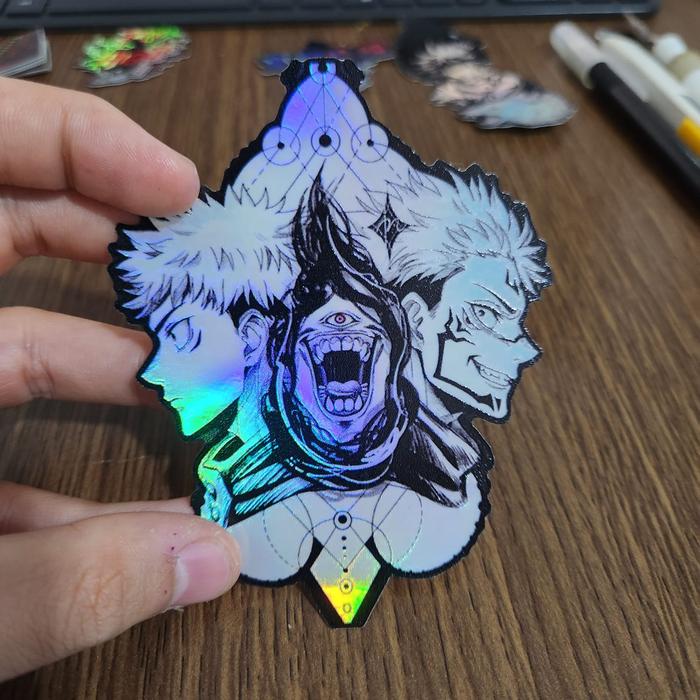 Jual Sticker Hologram Anime Besar - PSH1248 - Jujutsu Kaisen - yuji ...