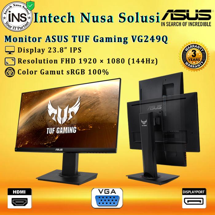 Jual Monitor ASUS TUF Gaming VG249Q 23.8" FHD 144Hz HDMI VGA DP 3YR ...