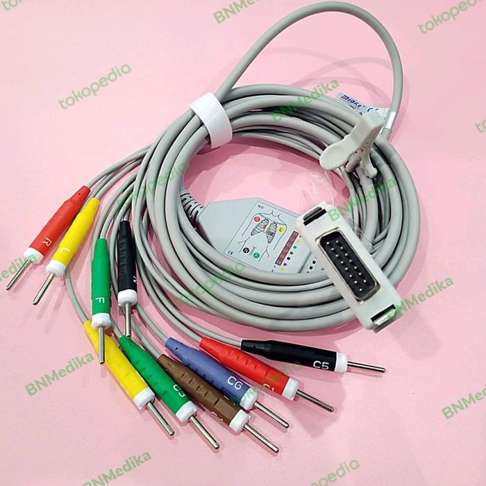 Jual ECG CABLE / EKG CABLE / KABEL ECG / FUKUDA DENSHI CARDIMAX SERIES ...