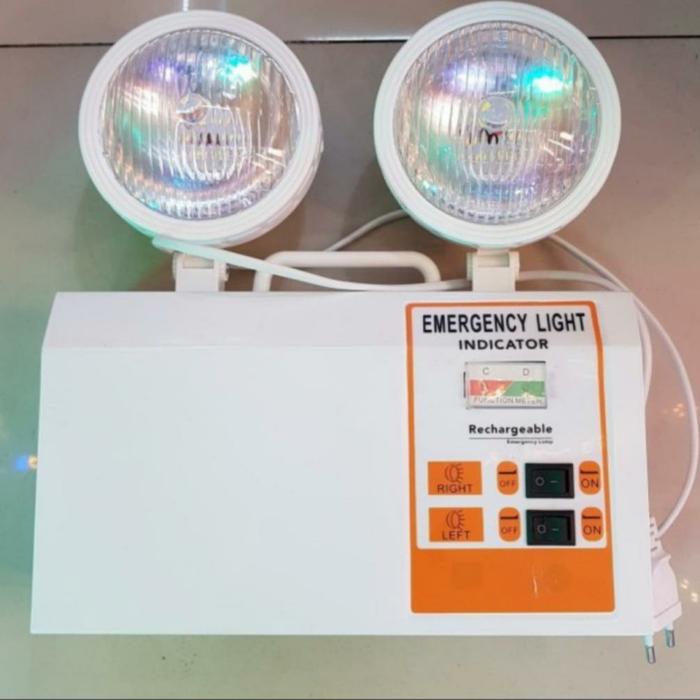 Jual lampu emergency led mata kucing 2 mata lampu darurat 2x3w 3 watt ...