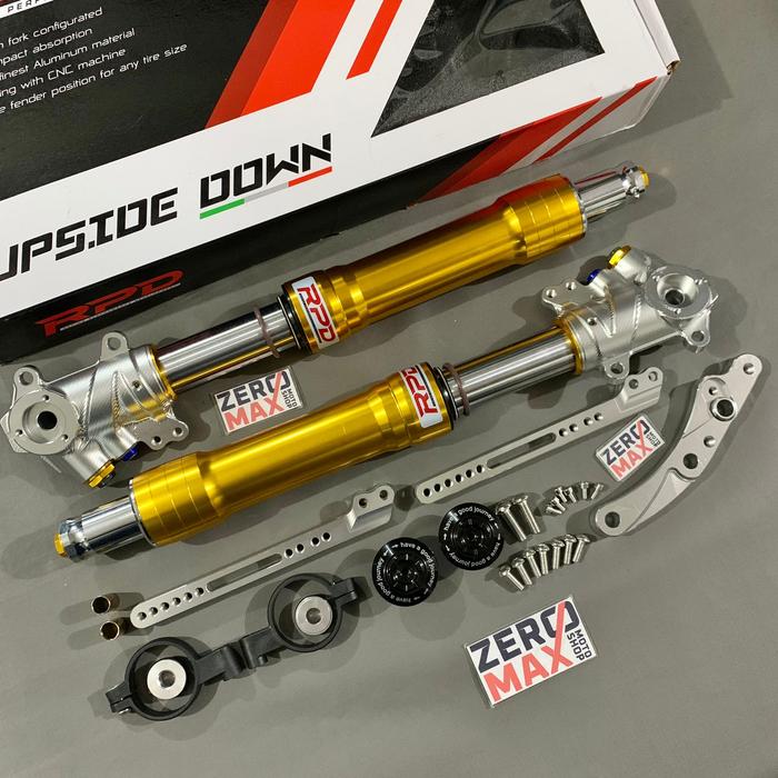 Jual Shock Shockbreaker Depan Upside Down RPD All New NMAX 2020 UP Gold ...