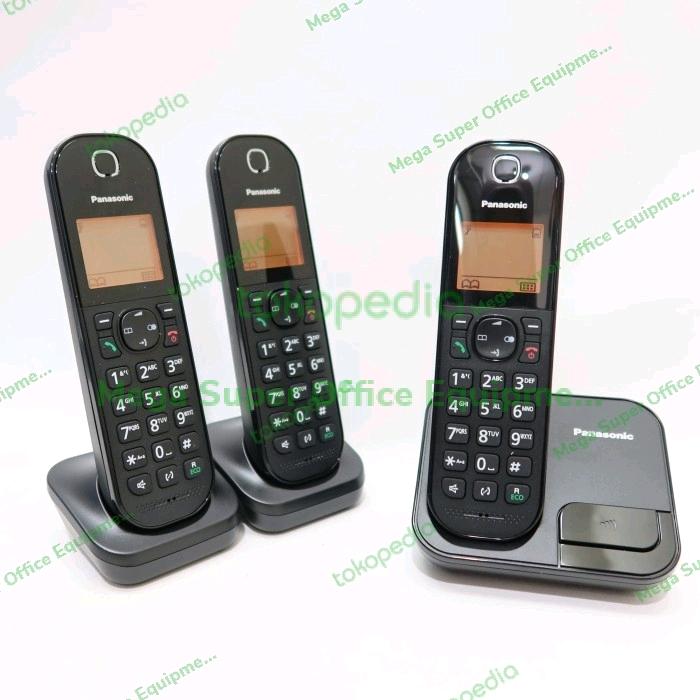 Jual Telepon Wireless Panasonic KX-TGC413 Pesawat telpon (3 Handset) - Jakarta Barat - Mega ...