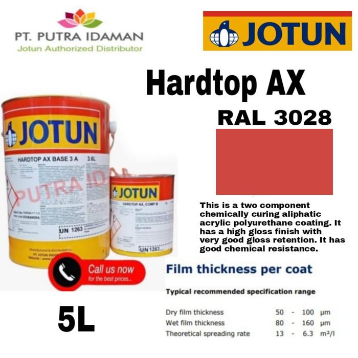 Jual JOTUN CAT KAPAL / HARDTOP AX 5 LITER / RAL 3028 / CAT JOTUN MARINE ...